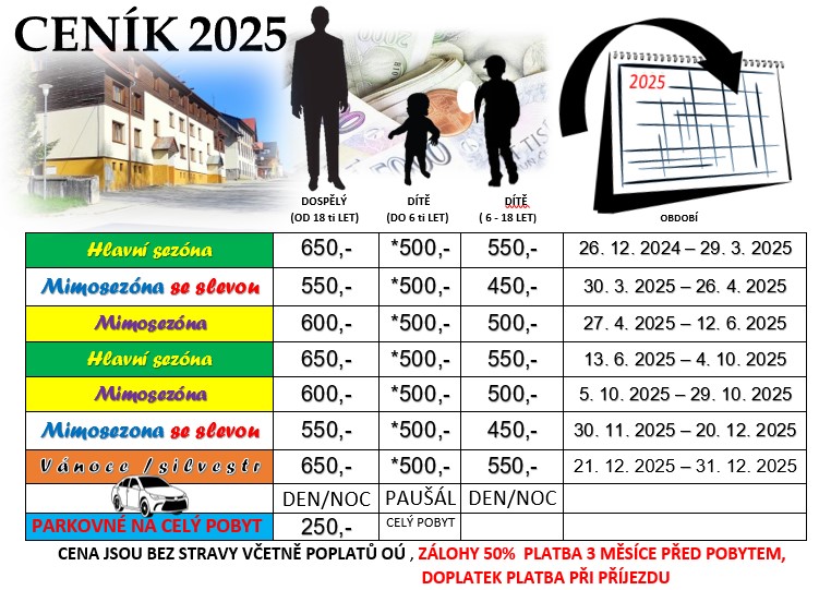 CENÍK 2025 :: APARTMÁN